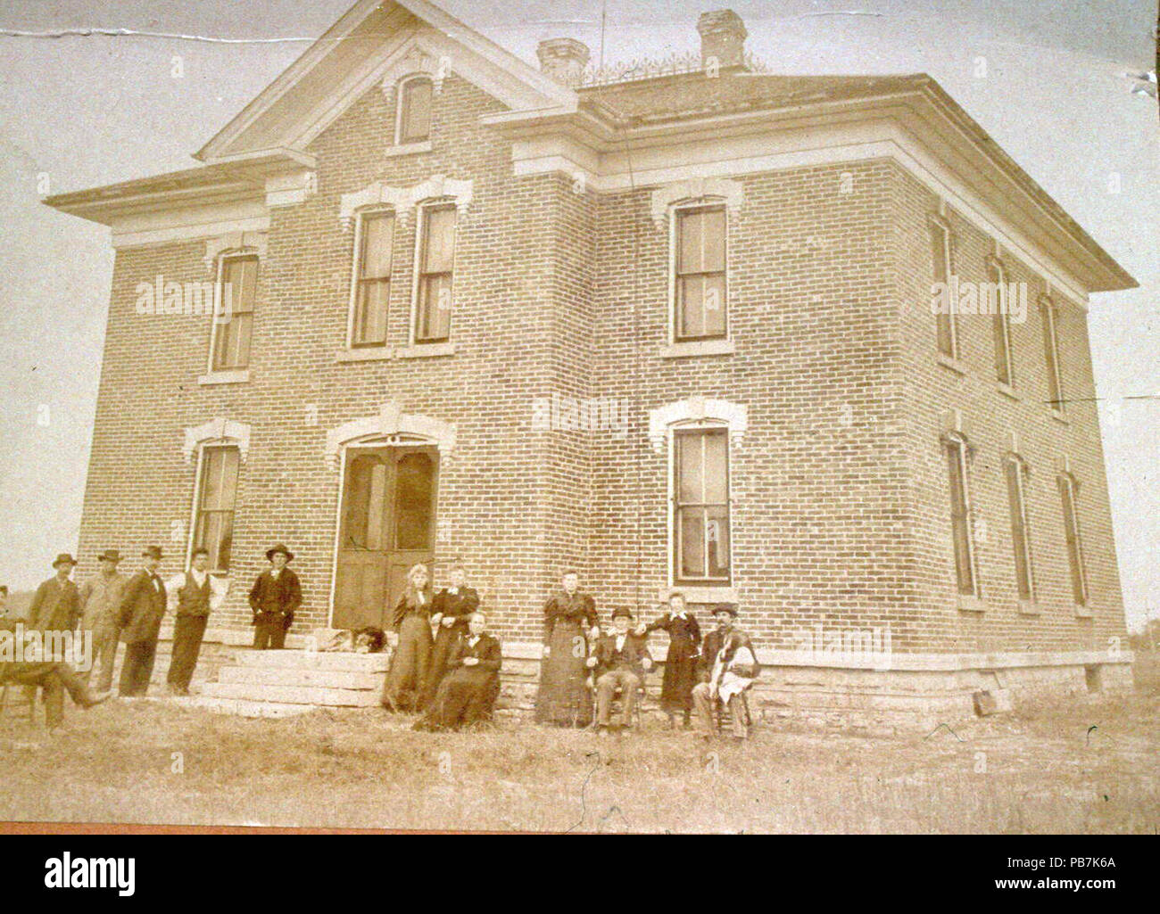 . English: Circa 1900 photo of the Ole Carlson House, Dodge County ...