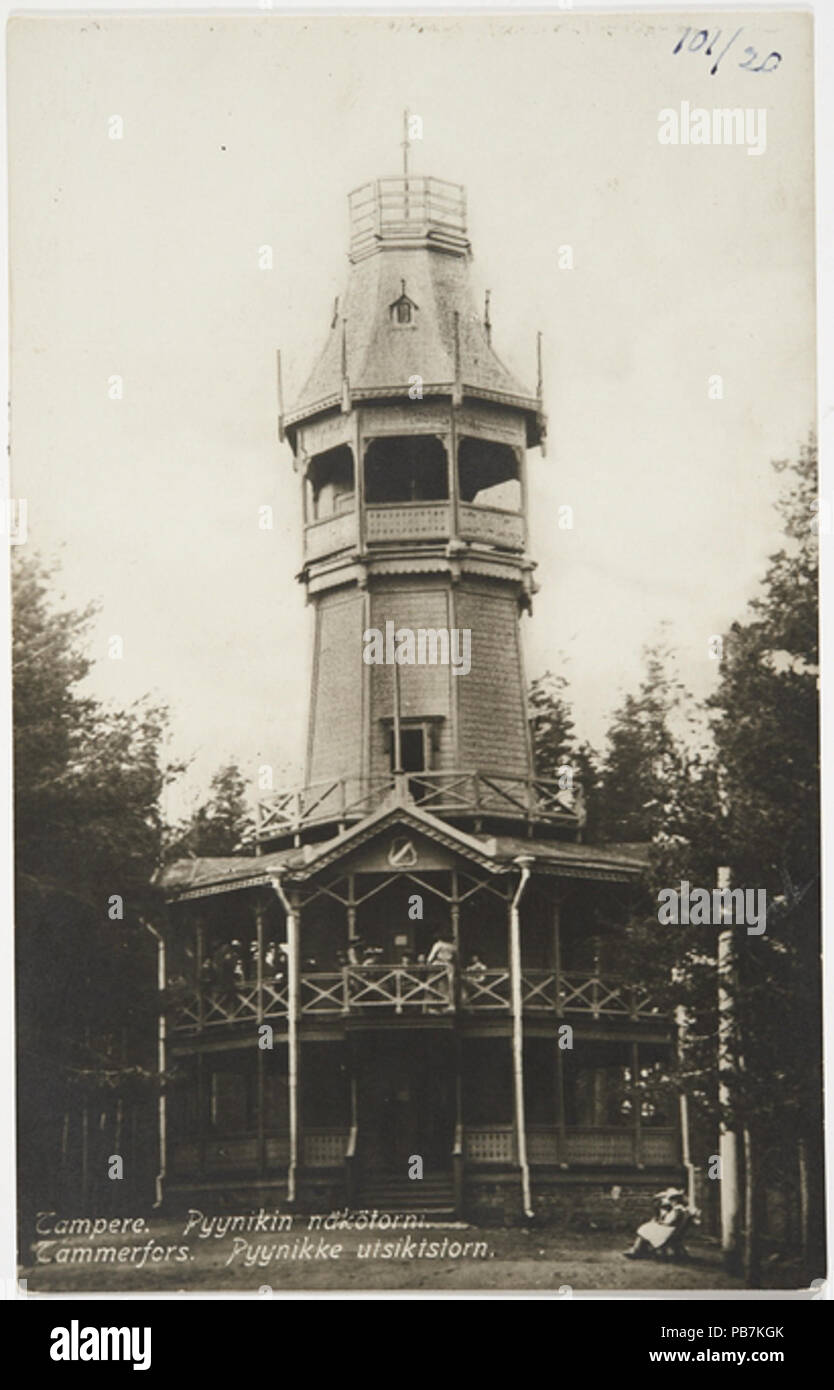 . English: Pyynikki old observation tower in Tampere, Finland Suomi ...