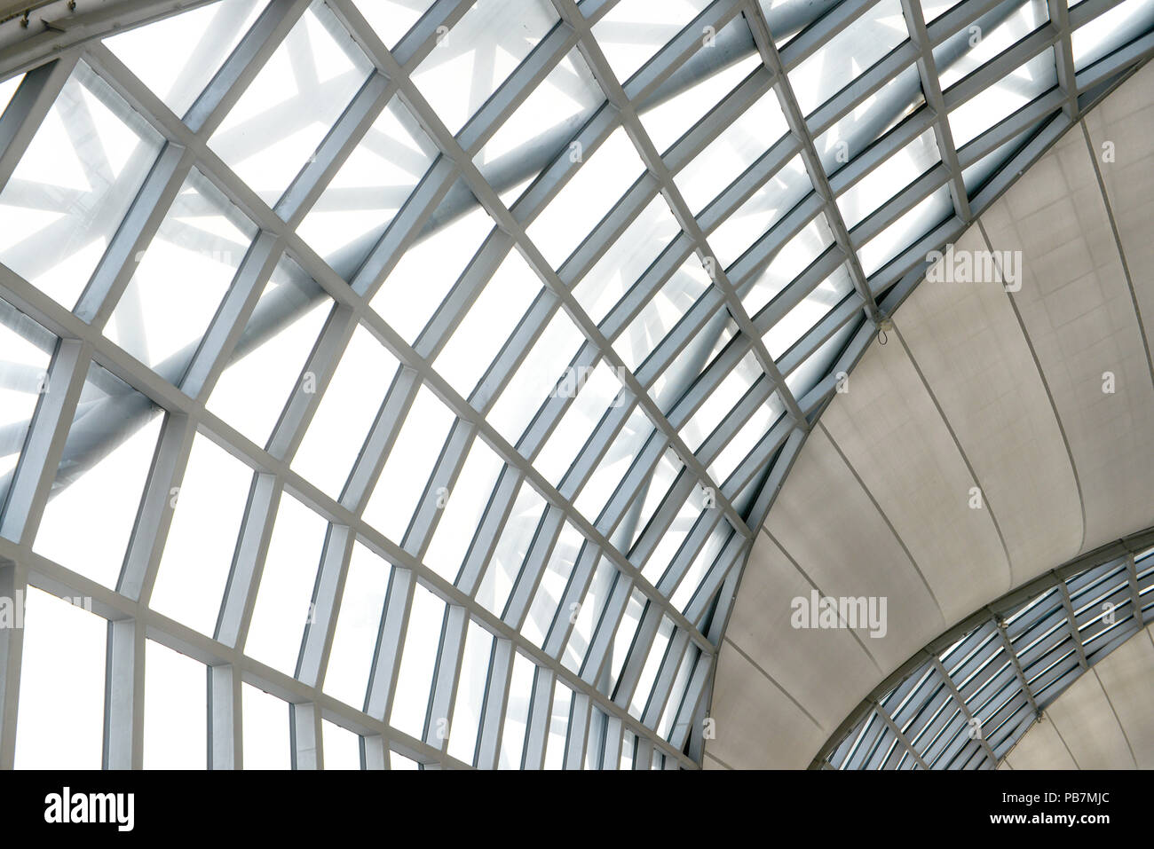 Airport terminal roof. Abstract architecture detail background, Modern ...