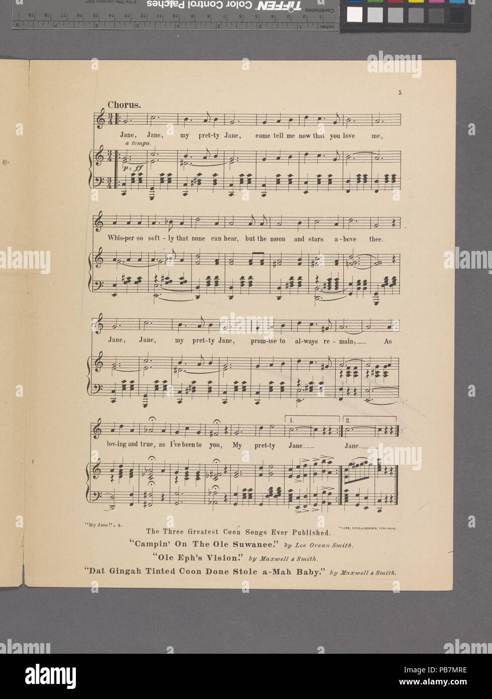 1075 My Jane (NYPL Hades-667946-1956091 Stock Photo - Alamy