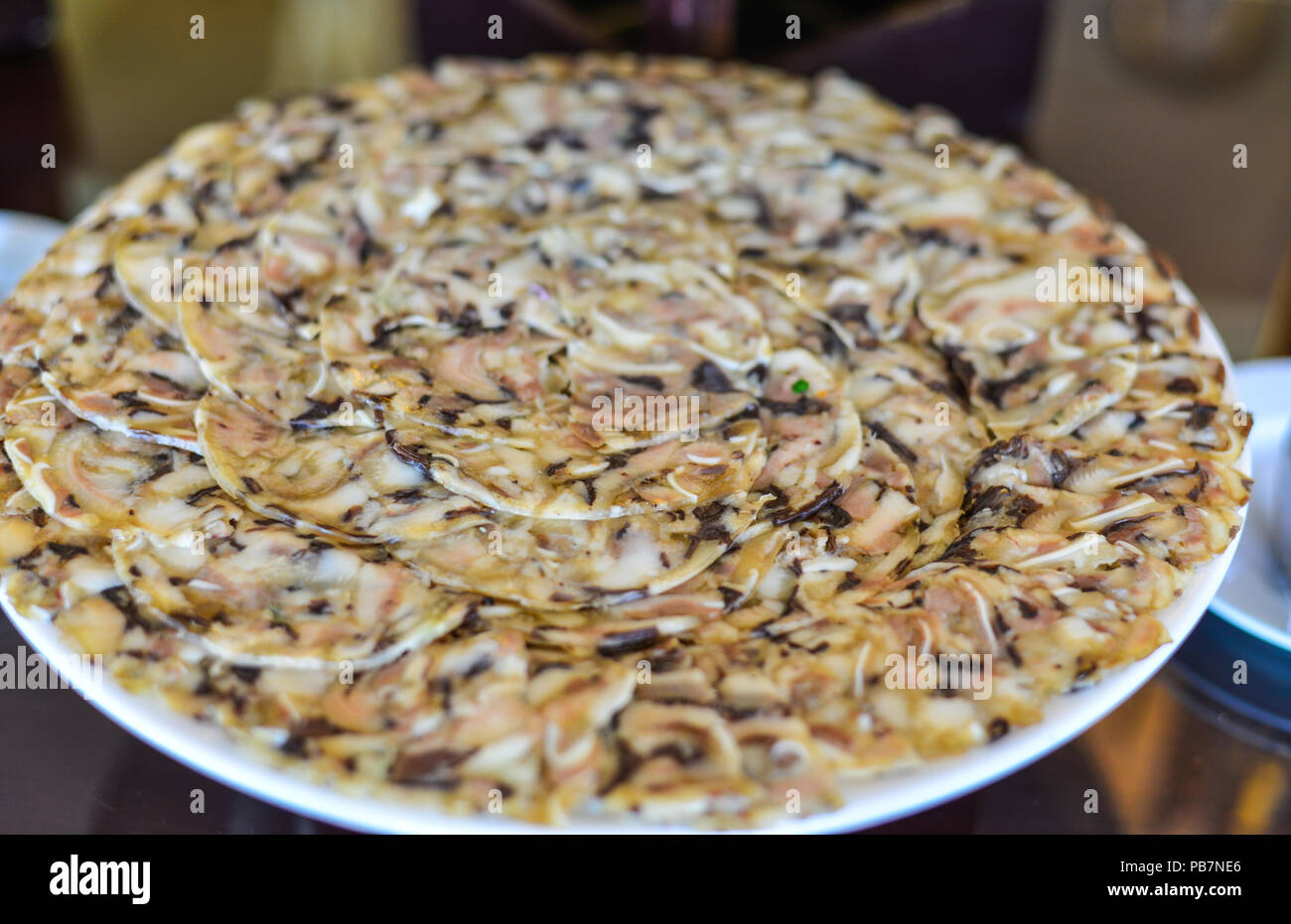 Vietnamese pork bologna for breakfast at buffet restaurant Stock Photo ...