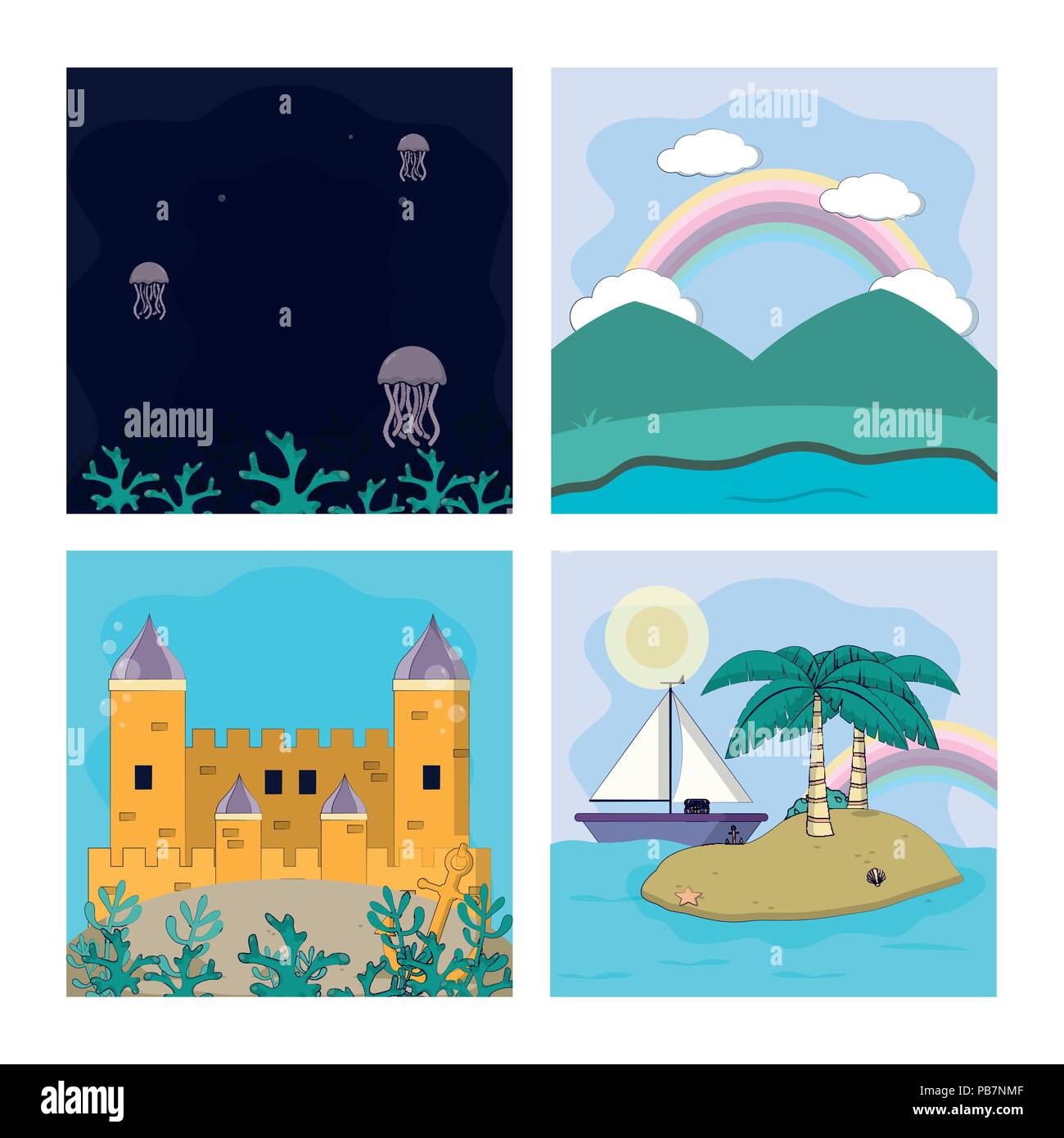 Under the sea magic kingdom hi-res stock photography and images - Alamy