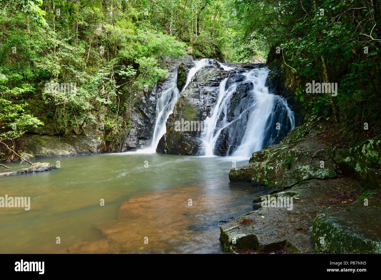 Dinner falls, Atherton Tablelands, QLD, Australia Stock Photo - Alamy