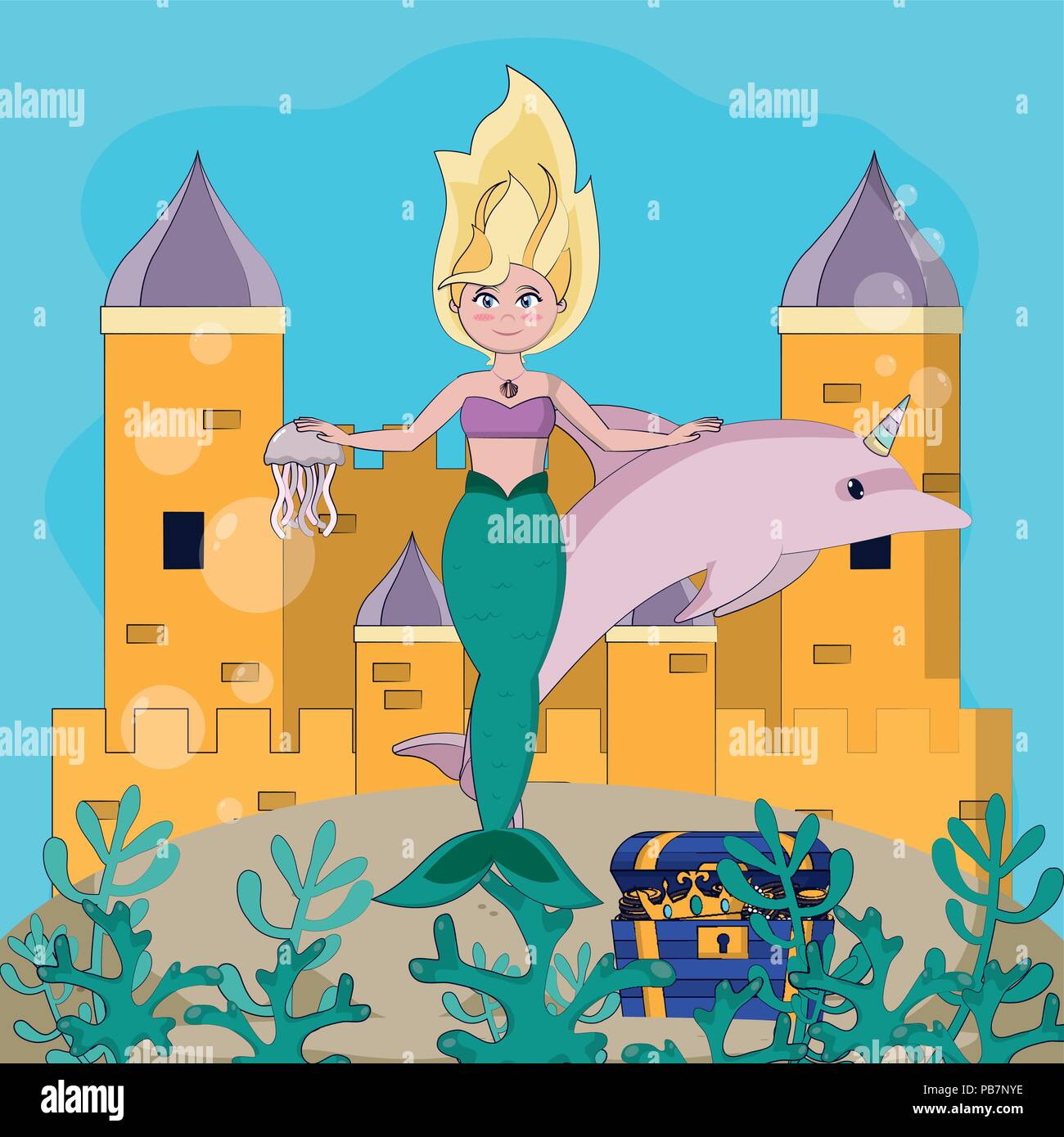 Magic seaweed Stock Vector Images - Alamy