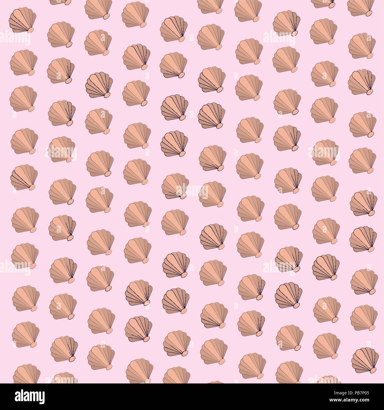 Shells pattern background Stock Vector Image & Art - Alamy