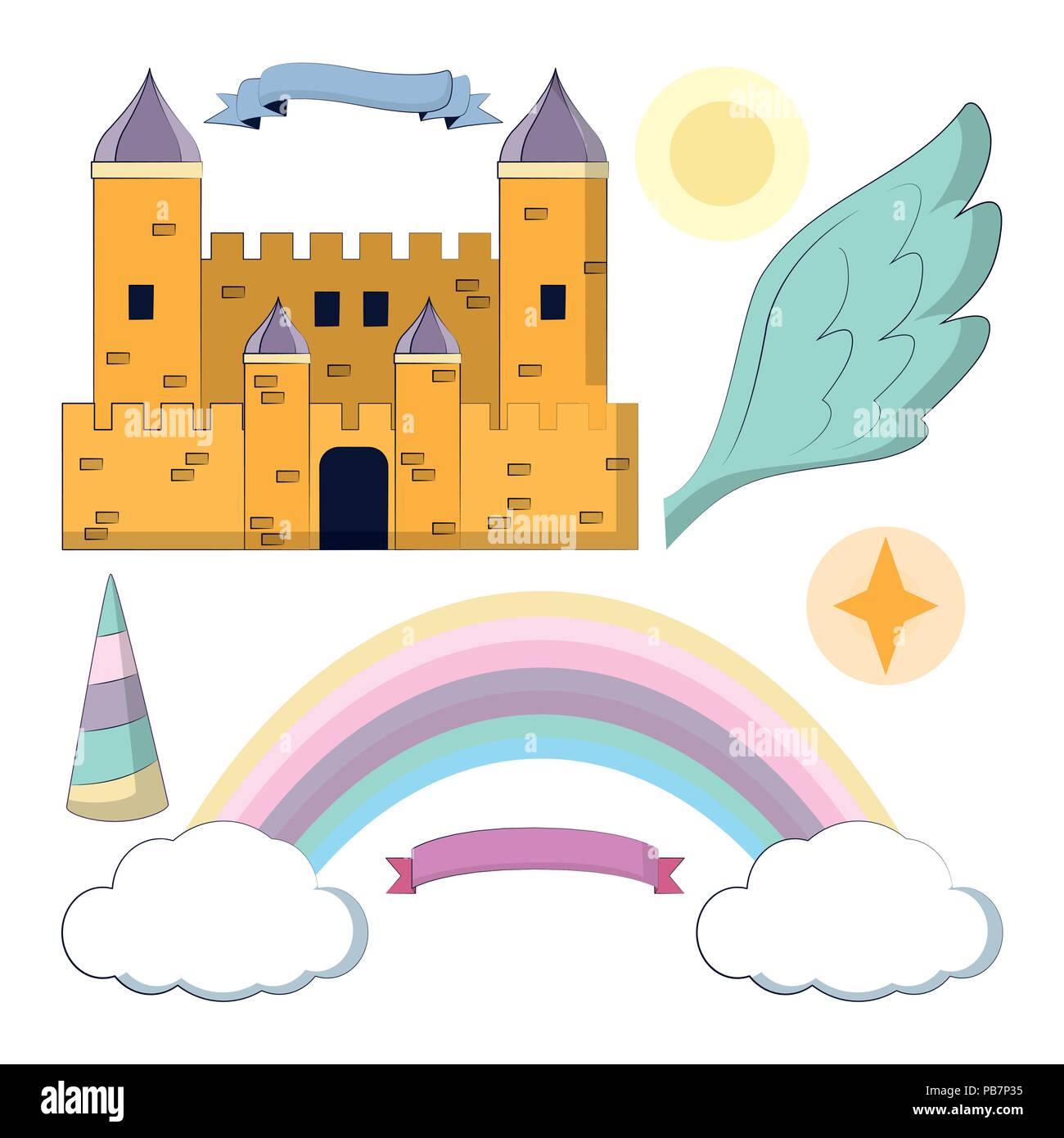 Set of magic cartoons Stock Vector Image & Art - Alamy