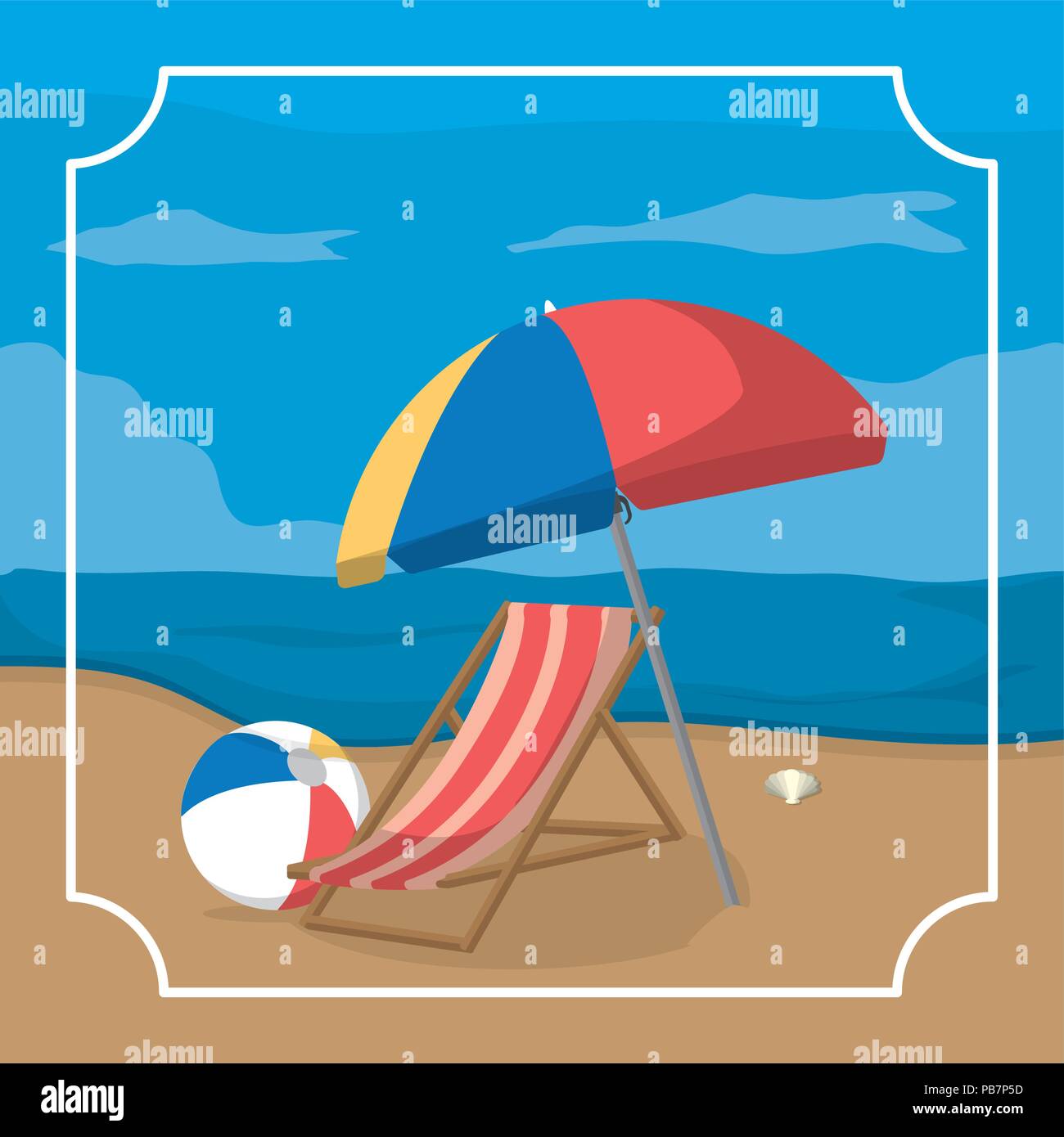 Summer frame template Stock Vector Image & Art - Alamy