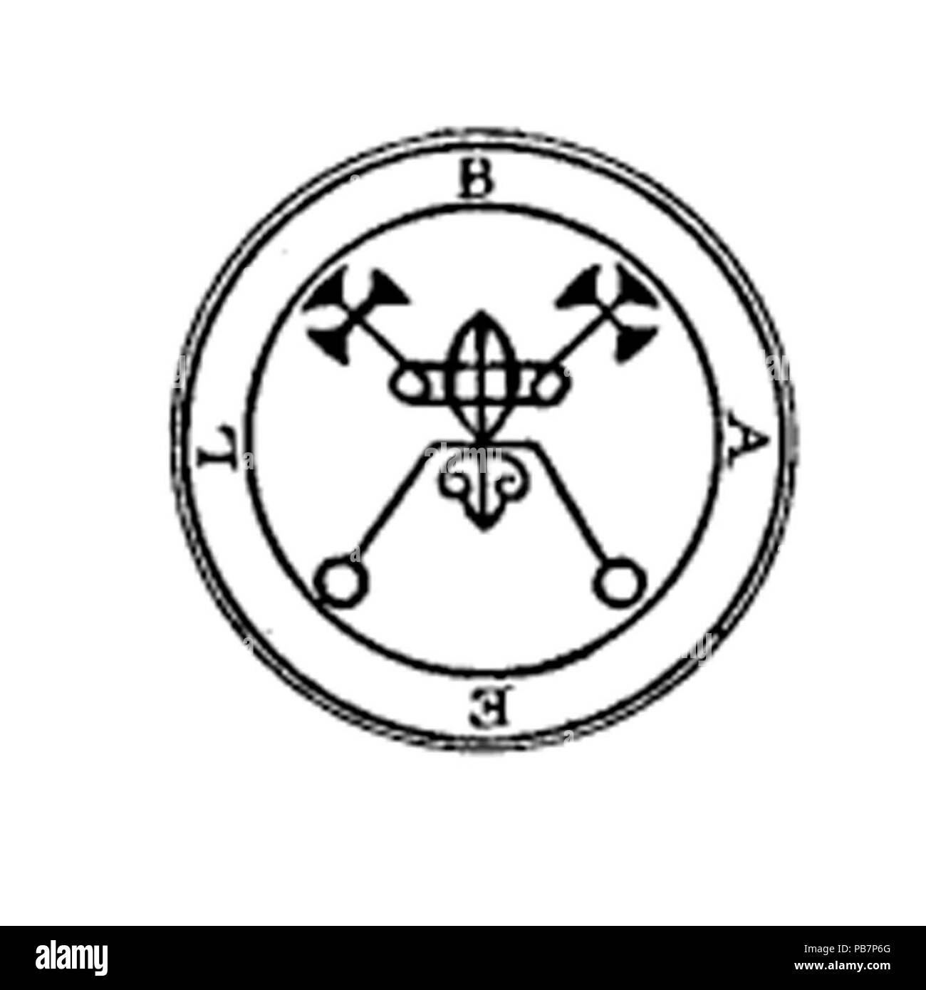 1699 The seal of the demon Bael Stock Photo - Alamy