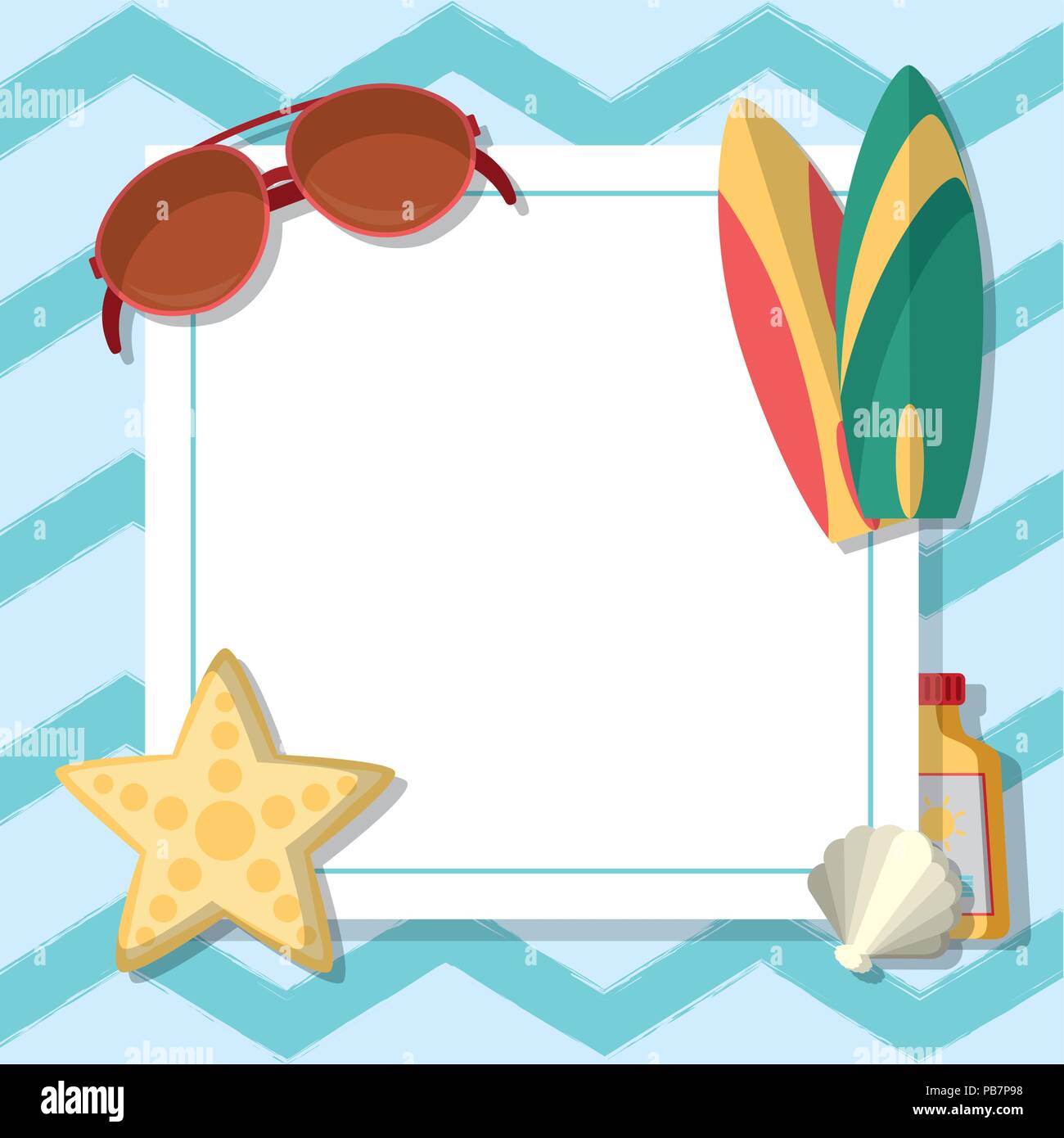 Summer frame template Stock Vector Image & Art - Alamy