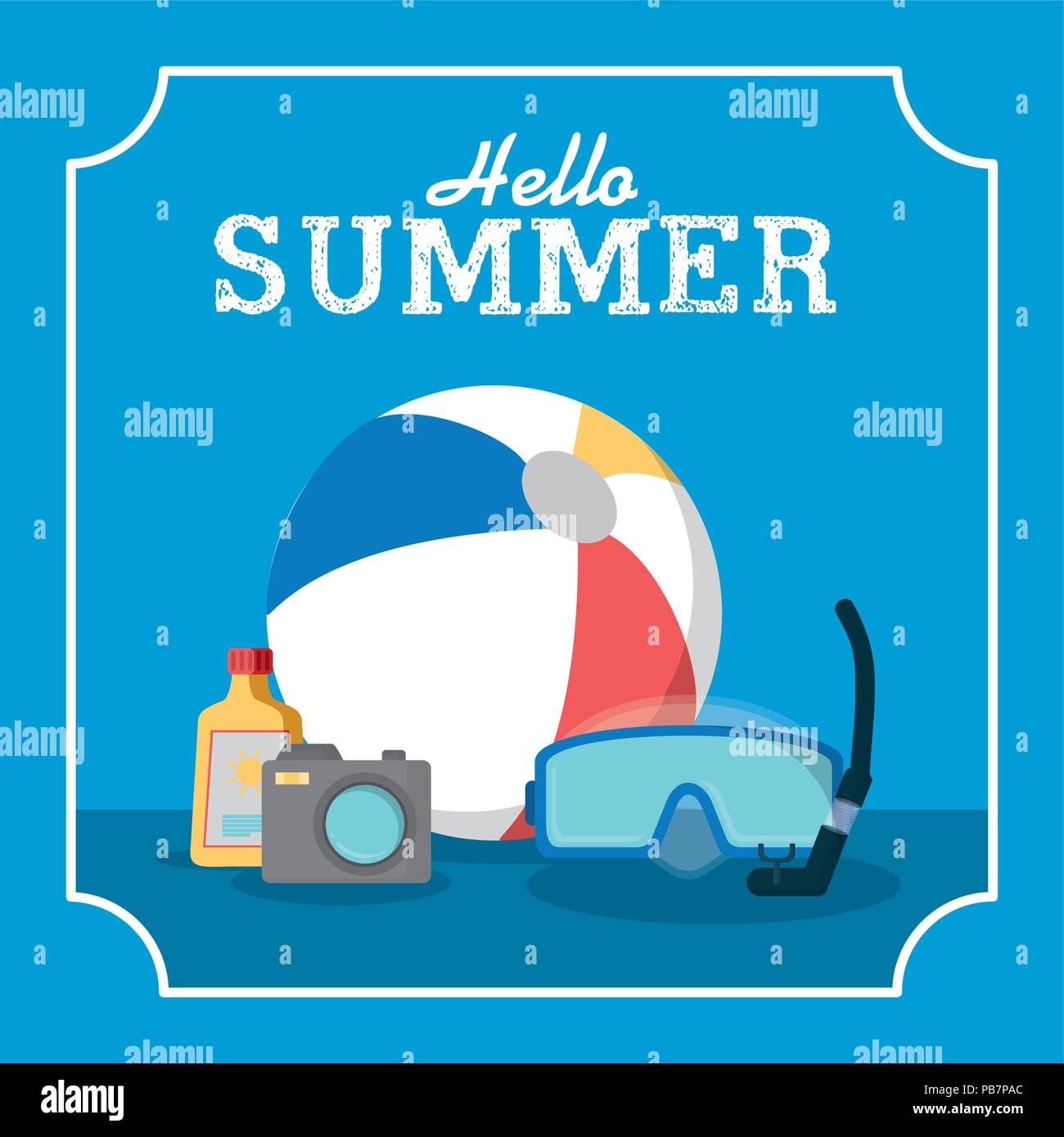 Summer frame template Stock Vector Image & Art - Alamy