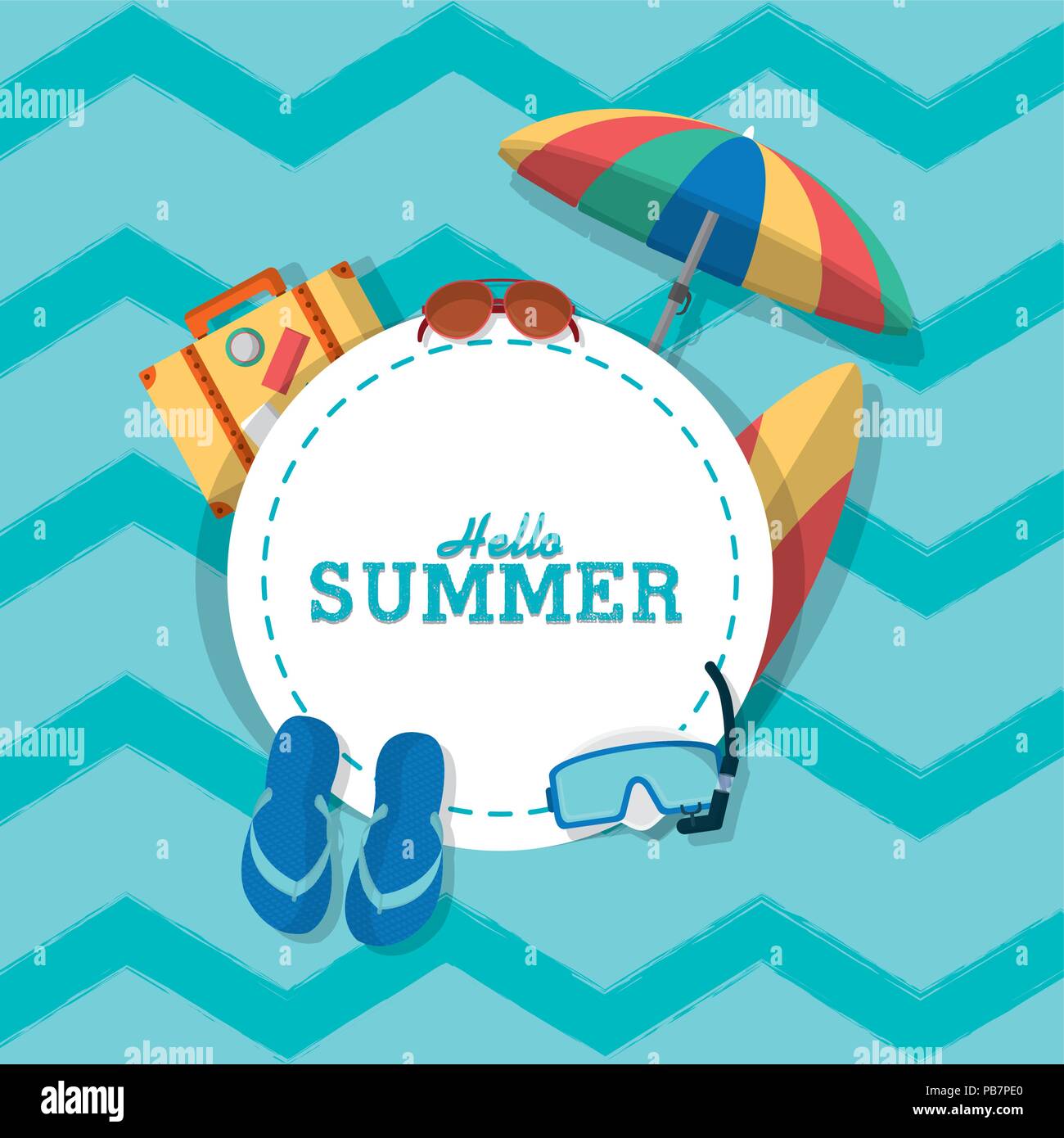 Summer frame template Stock Vector Image & Art - Alamy