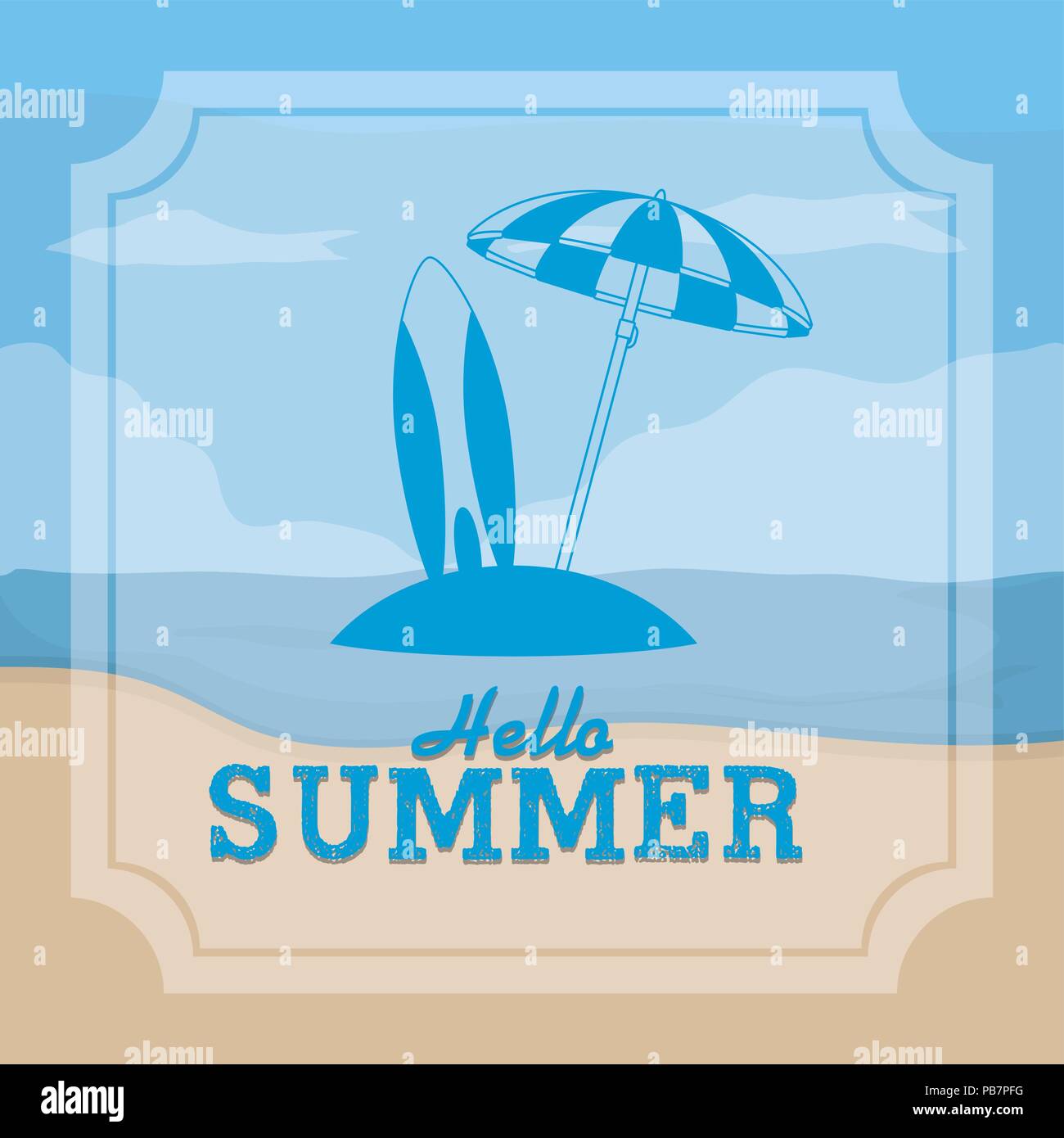 Summer frame template Stock Vector Image & Art - Alamy