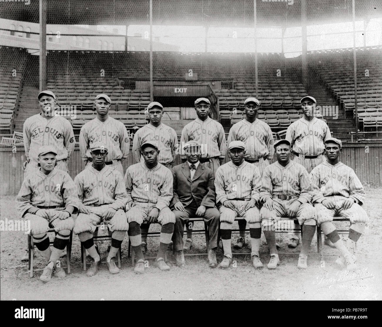 1565 St. Louis Giants National Negro League (team seated Stock Photo ...