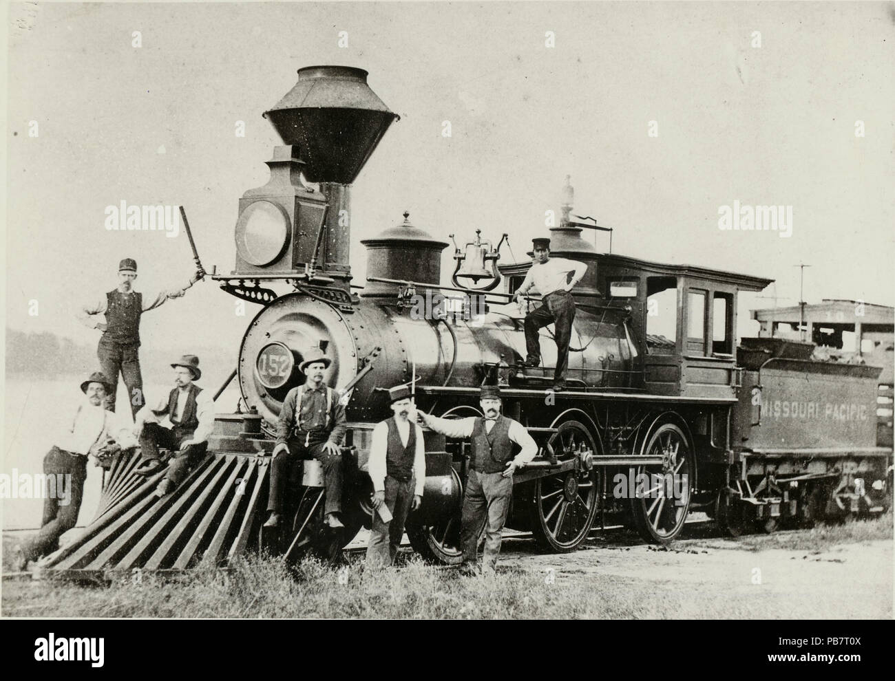 1051 Missouri Pacific Railroad Locomotive in Hermann, Missouri Stock ...