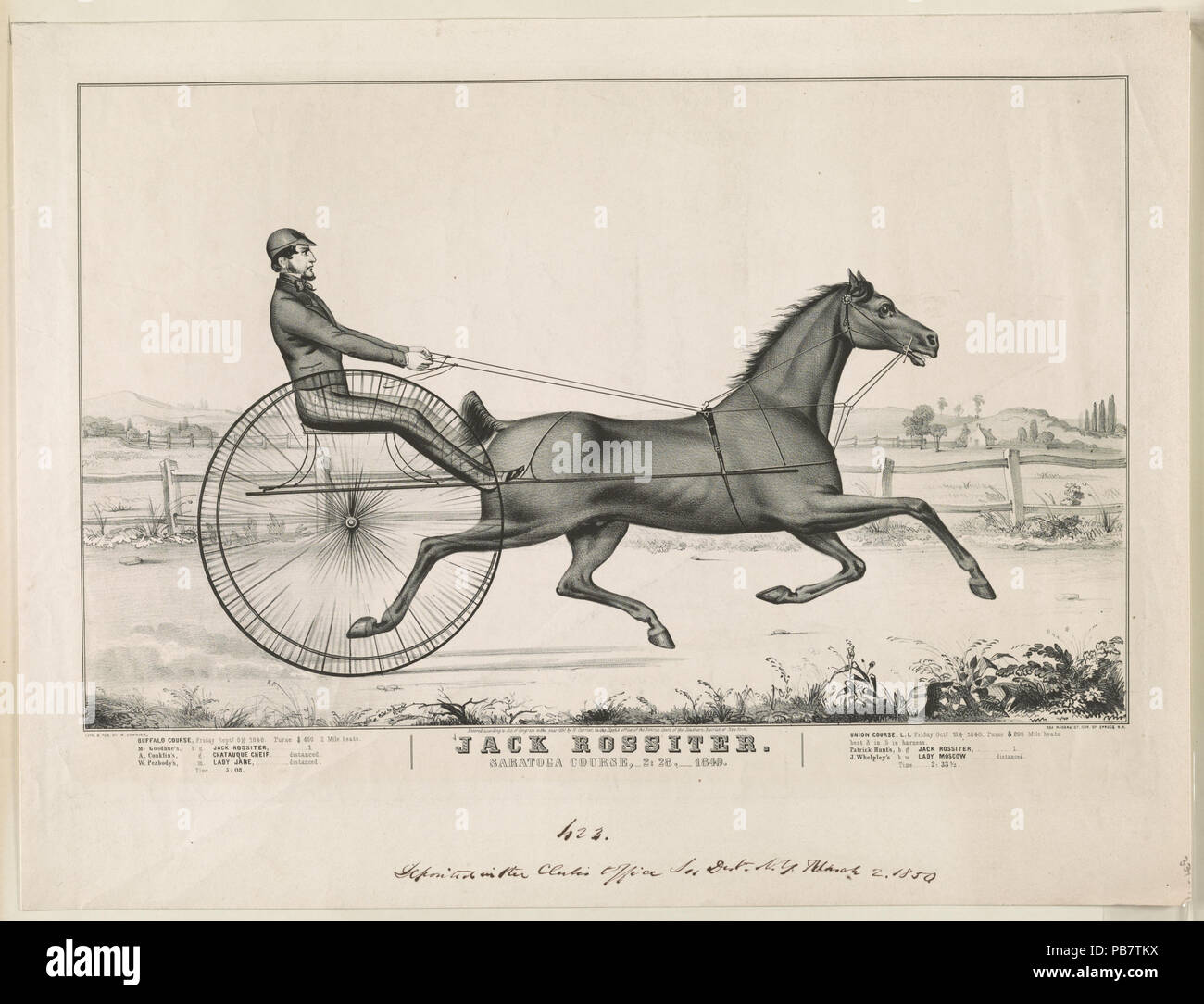 Horse jockey racing saratoga hi-res stock photography and images - Alamy