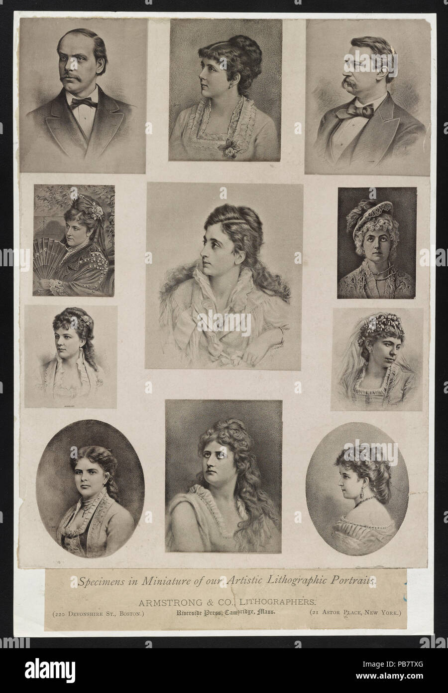 Lithographic portraits hi-res stock photography and images - Alamy