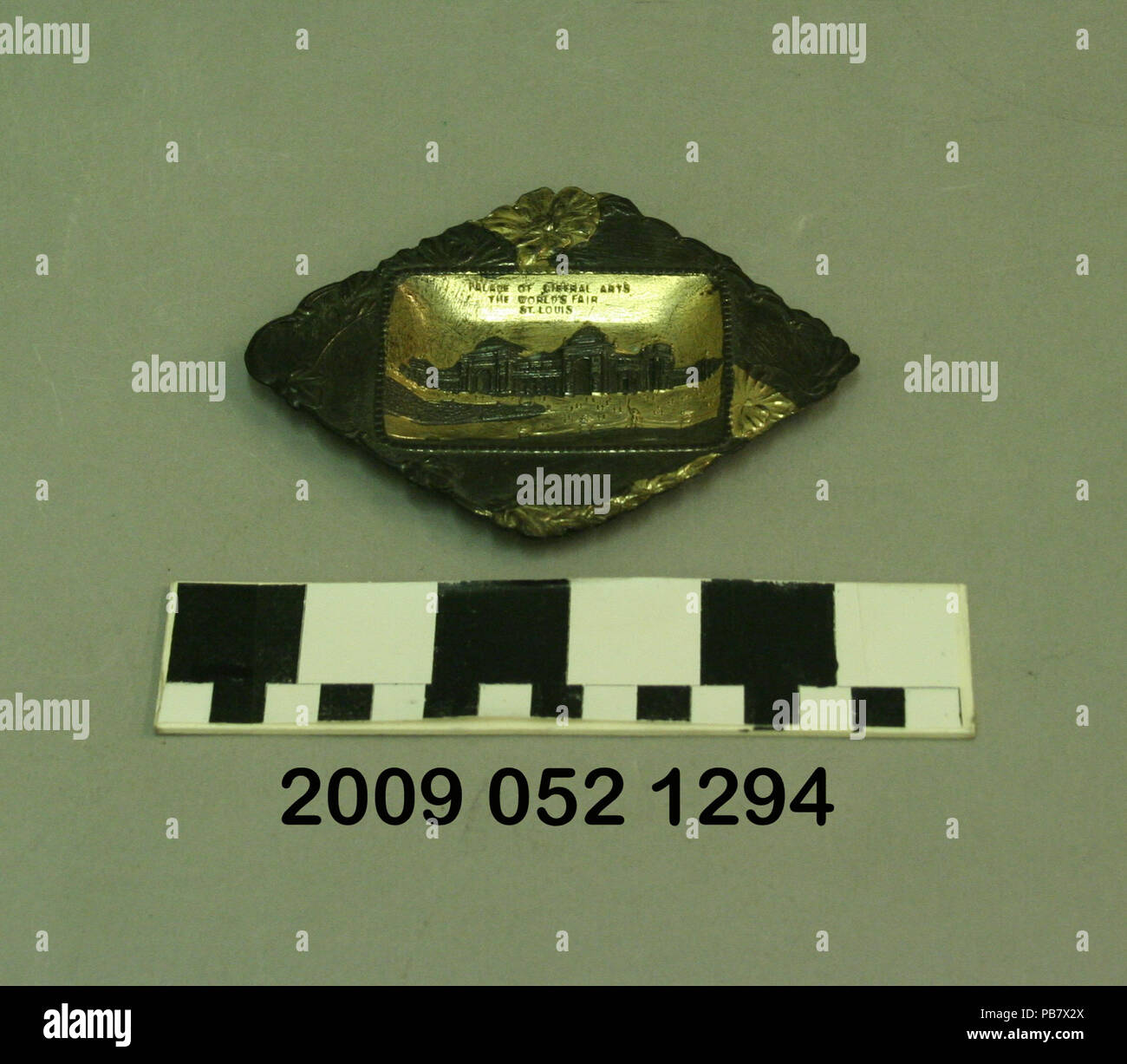 1020 Metal Pin Tray With Raised Image of the Palace of Liberal Arts ...