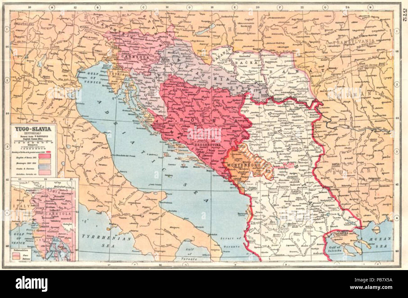 Yugoslavia map hi-res stock photography and images - Alamy