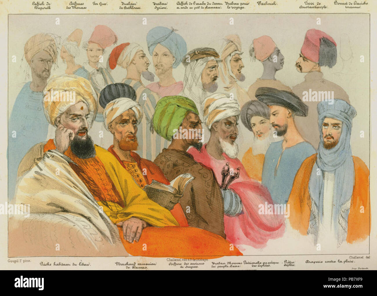 897 Les diffèrentes formes du turban en Orient - Goupil-fesquet ...