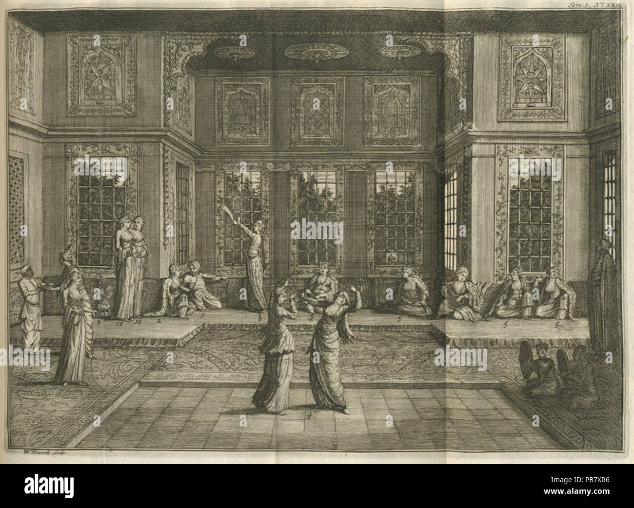 1293 Scene in the Sultan's harem (imaginary representation) - La ...