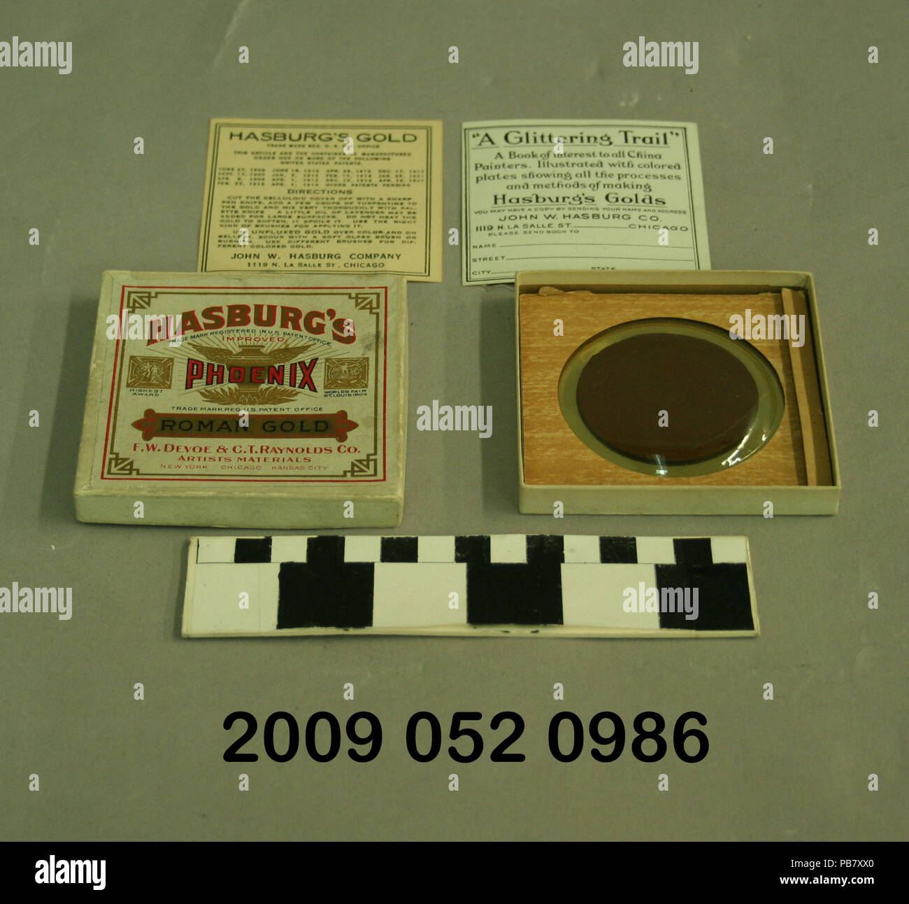 1268 Roman Gold Paint Set by the John W. Hasburg Company Stock Photo ...