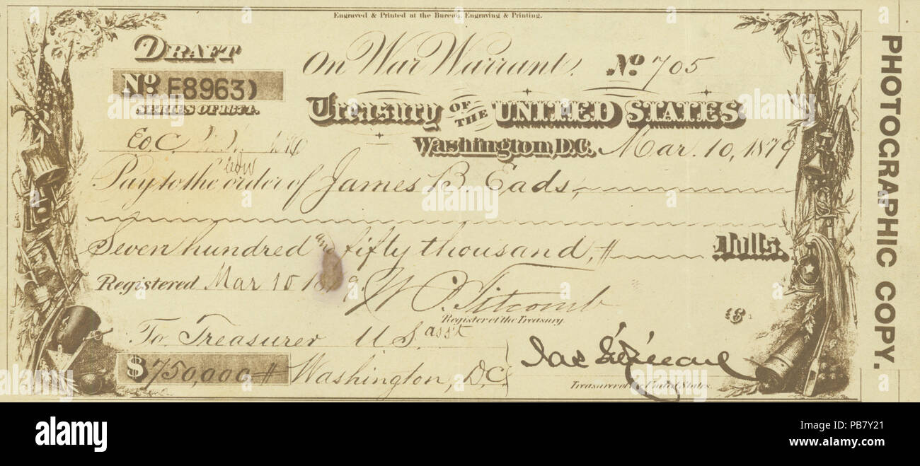 Treasury check hi-res stock photography and images - Alamy