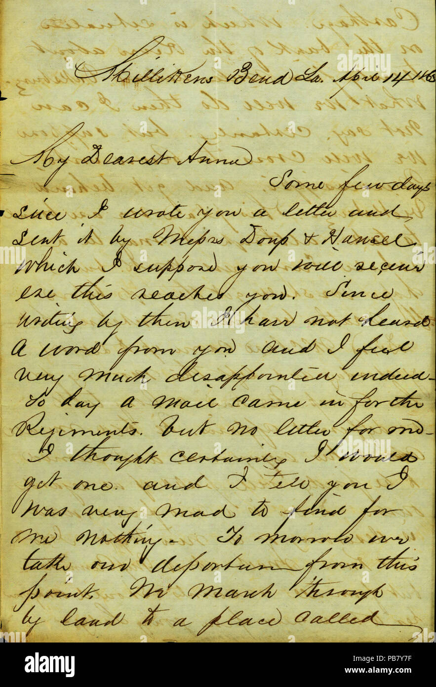 900 Letter from D. P. Grier, Milliken's Bend, La., to Anna McKinney ...