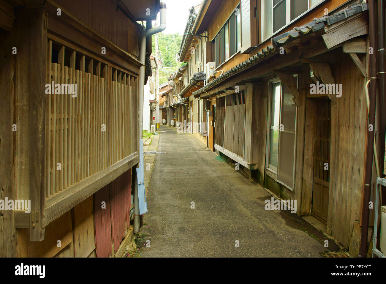 Townscape in Azuchioshima Island, Nagasaki Prefecture, Japan Stock ...