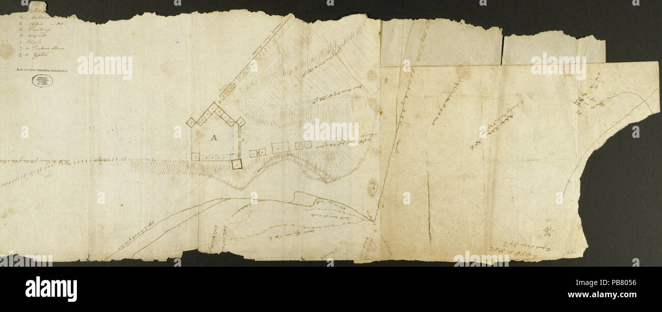 992 Manuscript plan of Fort Osage drawn by William Clark, September ...