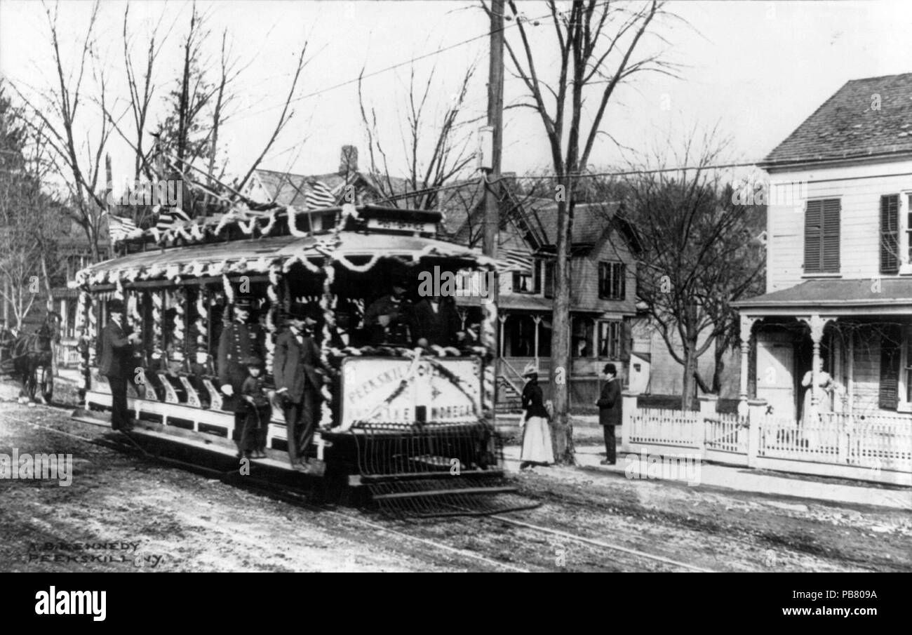 Trolley car Black and White Stock Photos & Images - Alamy
