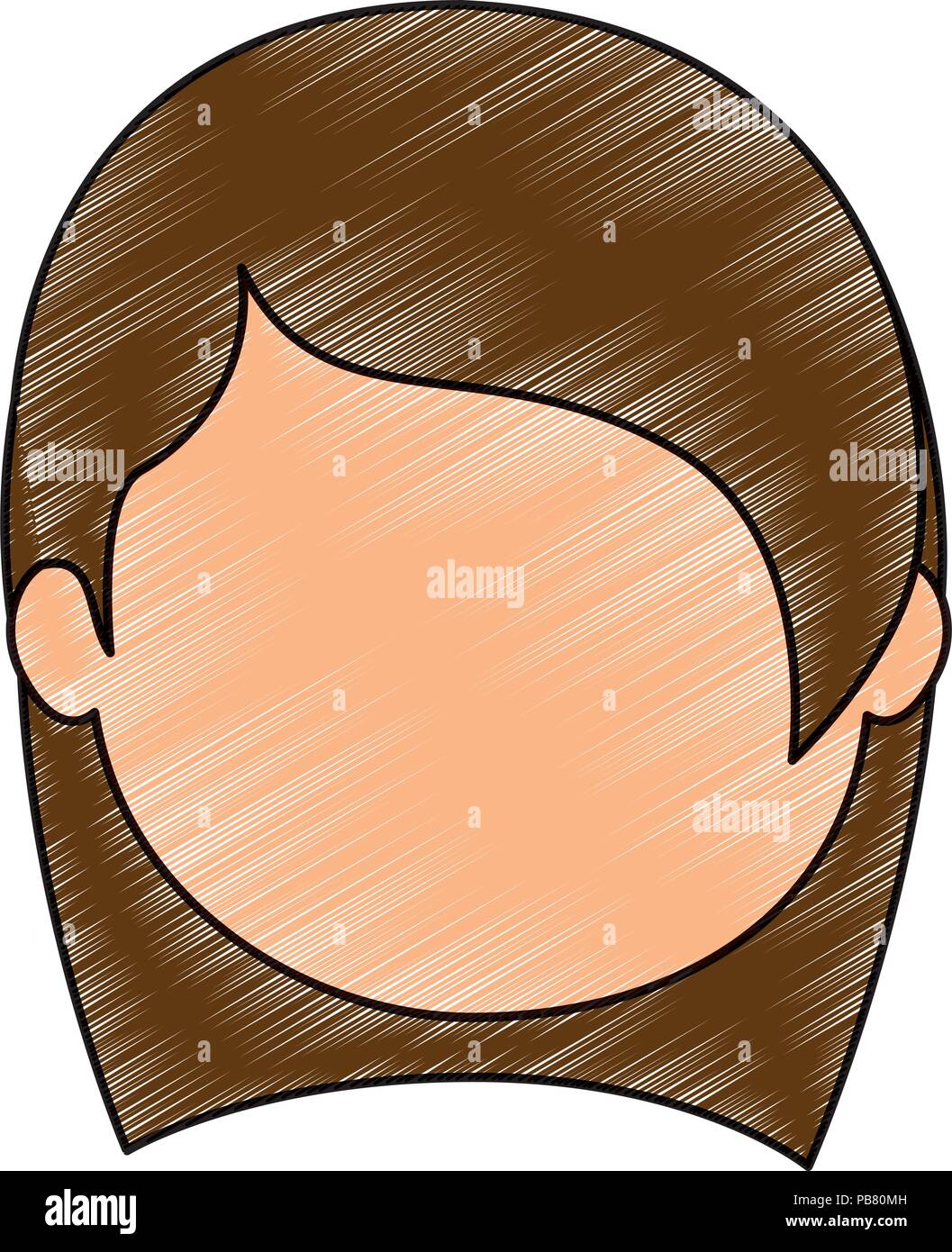 cute and little girl head character vector illustration design Stock ...