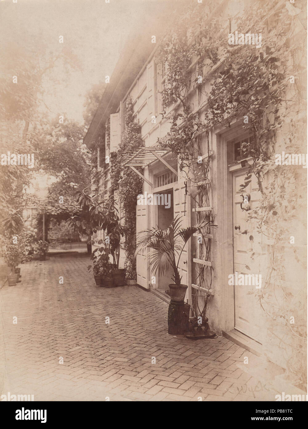 1873 Wyck House, Germantown, PA, (c.1900) by Henry Troth (1859-1945 ...