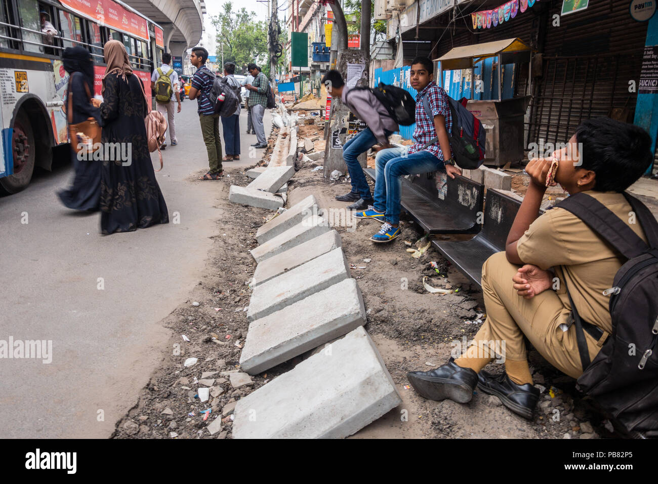 Bus Stand, India Stock Photos & Bus Stand, India Stock Images - Alamy