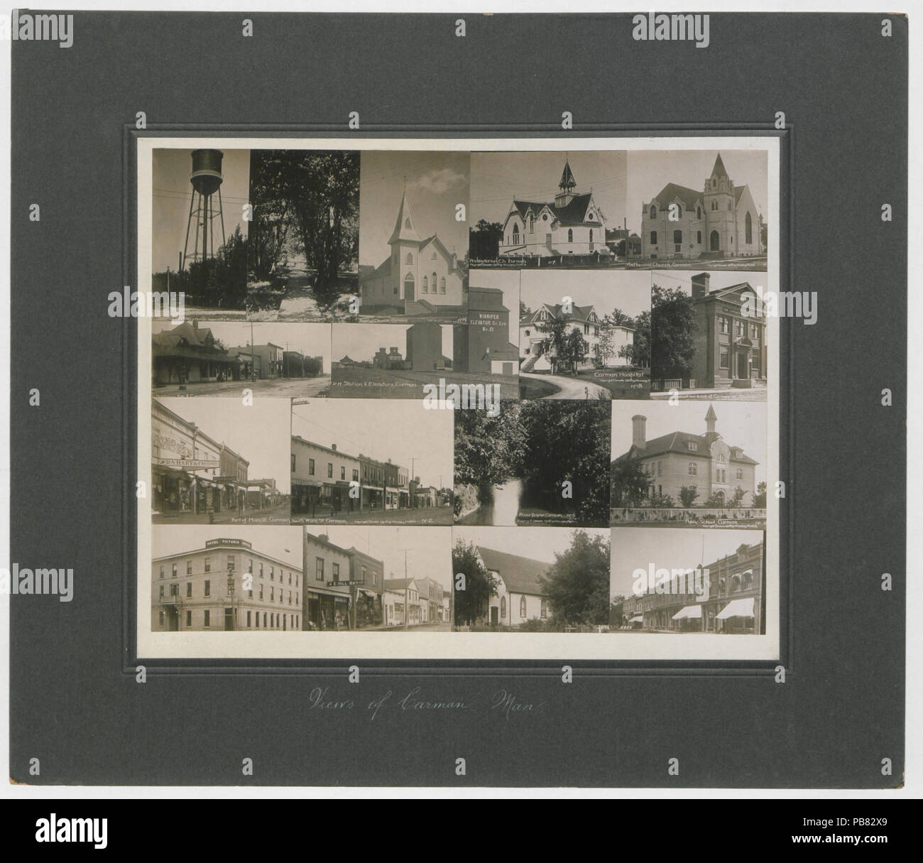 1818 Views of Carman, Manitoba (HS85-10-20392) original Stock Photo - Alamy
