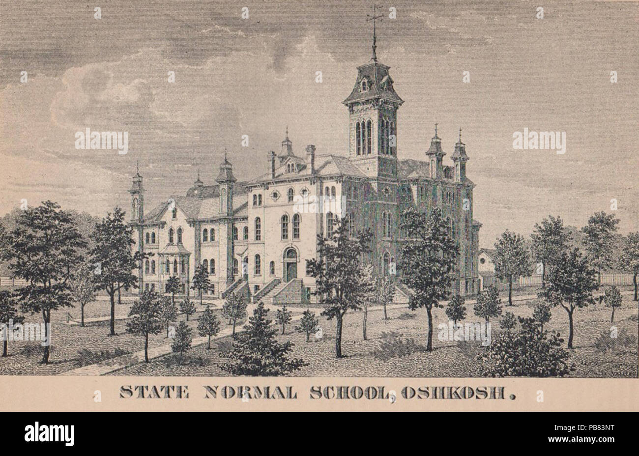 1143 Oshkosh Normal School Stock Photo - Alamy