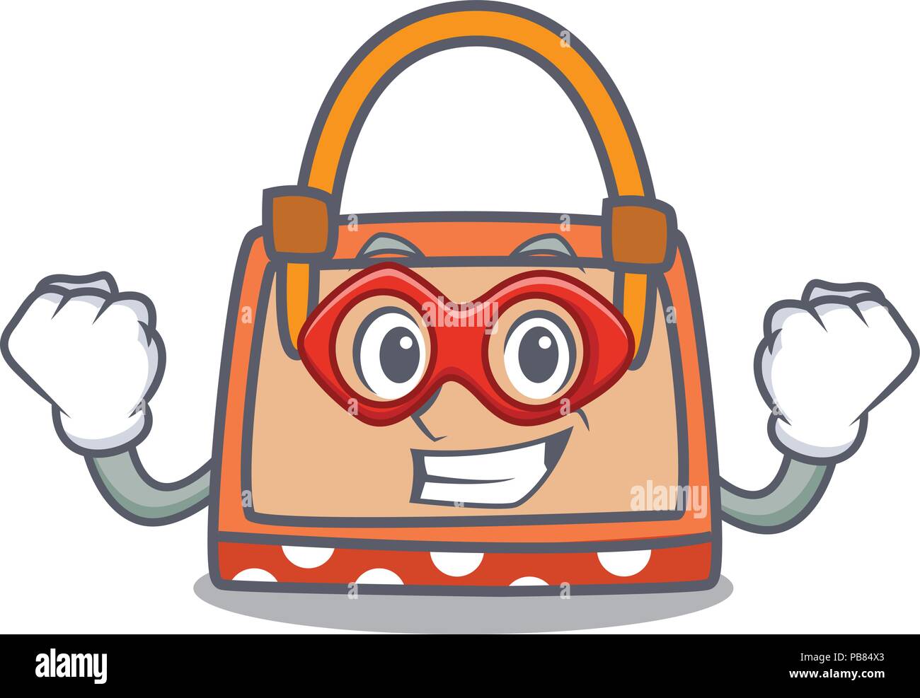 Super hero hand bag character cartoon Stock Vector Image & Art - Alamy