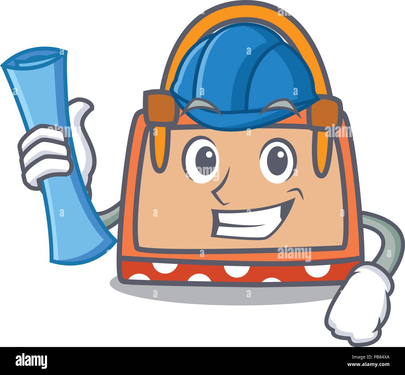 Architect hand bag character cartoon Stock Vector Image & Art - Alamy