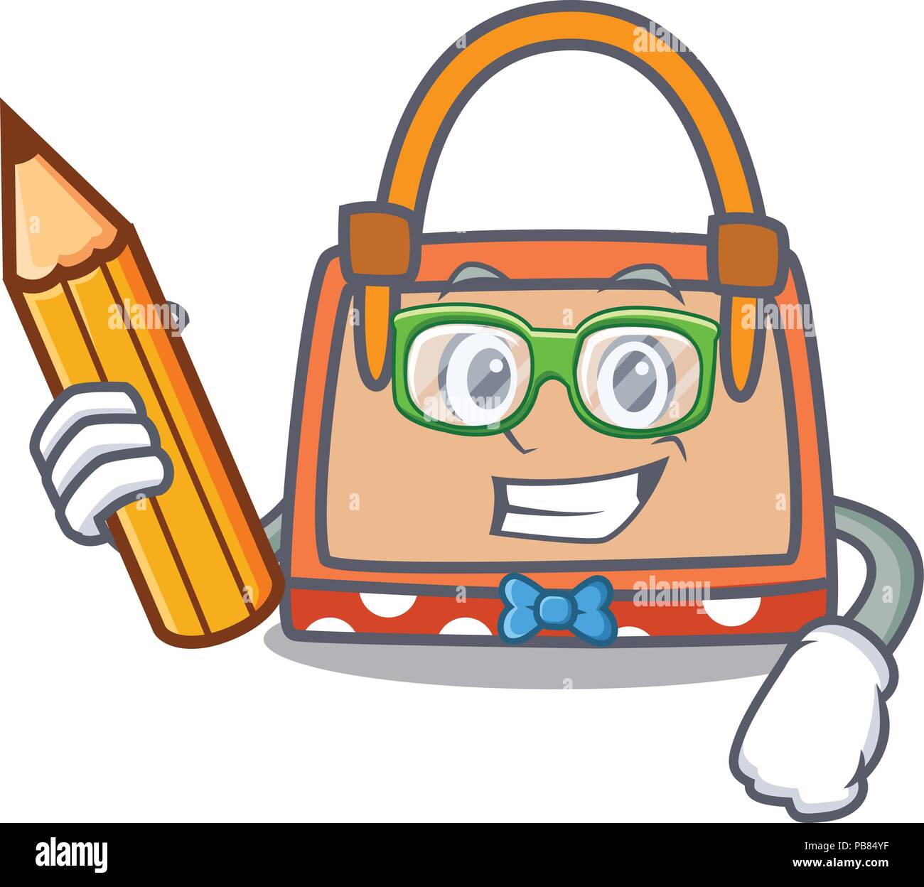 Student hand bag character cartoon Stock Vector Image & Art - Alamy