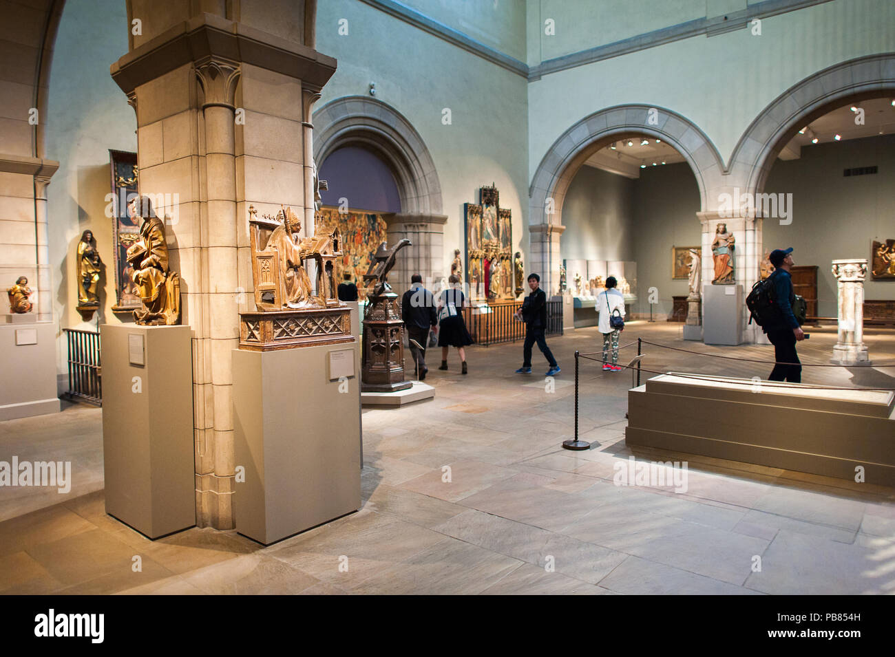 NEW YORK, USA - SEP 25, 2015: Interior of the Metropolitan Museum of ...