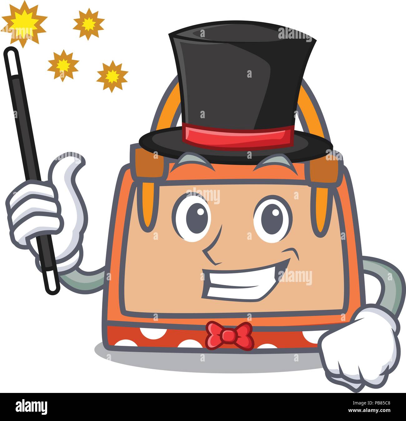 Magician hand bag mascot cartoon Stock Vector Image & Art - Alamy
