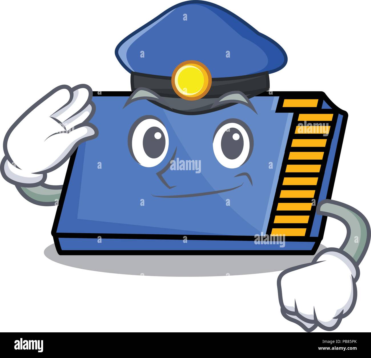 Police memory card character cartoon Stock Vector Image & Art - Alamy