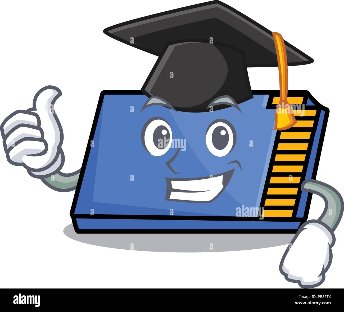 Graduation memory card character cartoon Stock Vector Image & Art - Alamy
