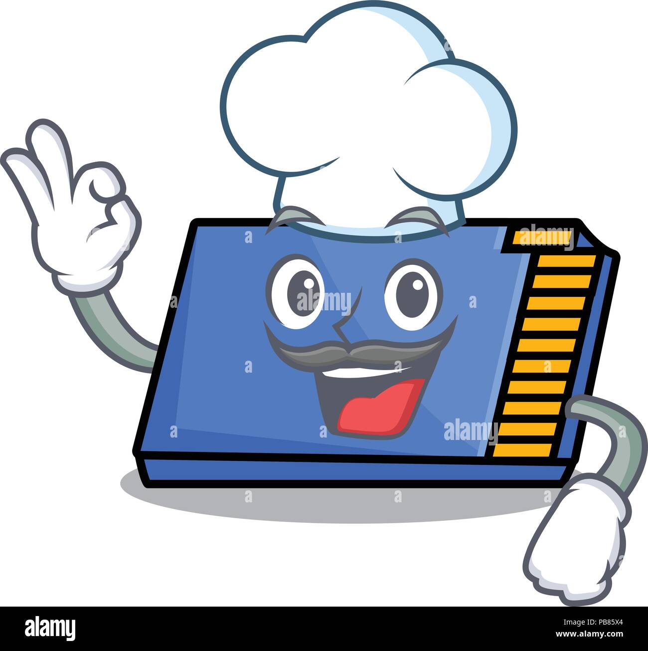 Chef memory card character cartoon Stock Vector Image & Art - Alamy