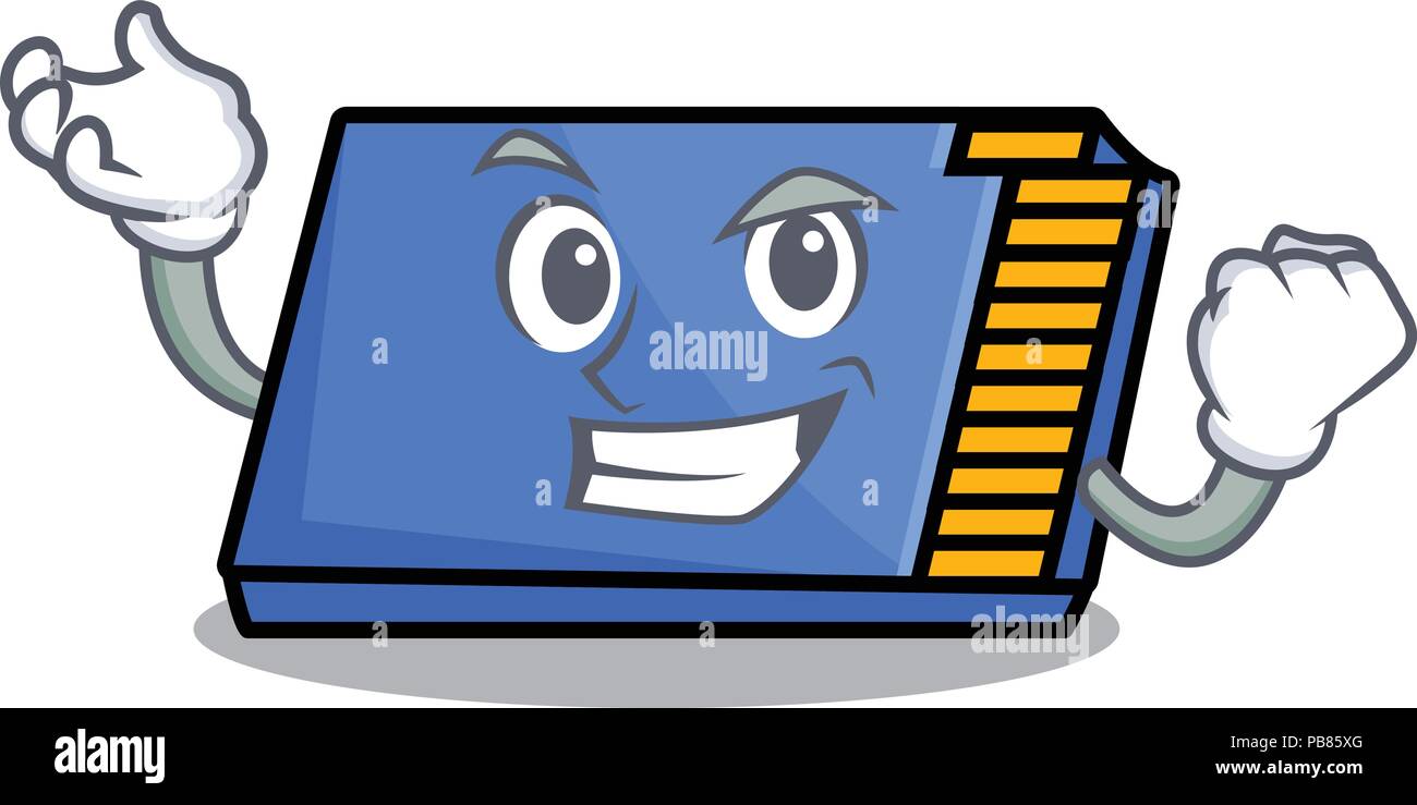 Successful memory card character cartoon Stock Vector Image & Art - Alamy