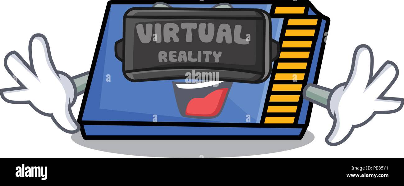 Virtual reality memory card mascot cartoon Stock Vector Image & Art - Alamy
