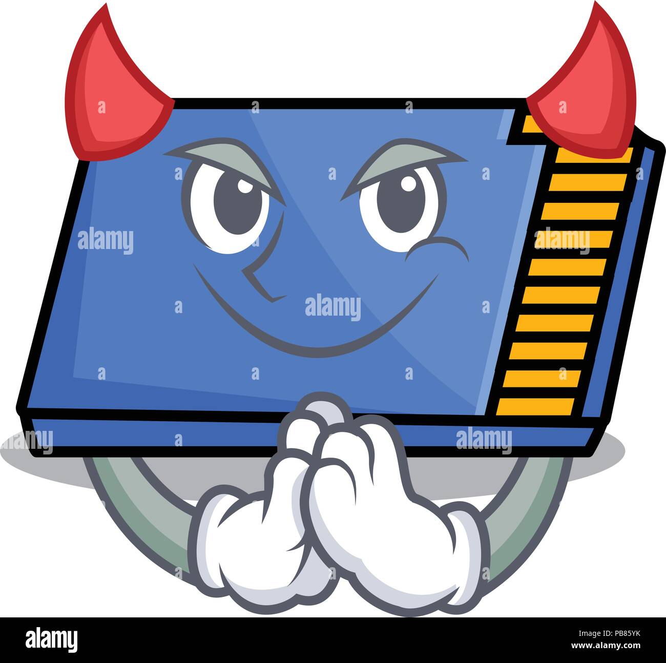 Devil memory card mascot cartoon Stock Vector Image & Art - Alamy