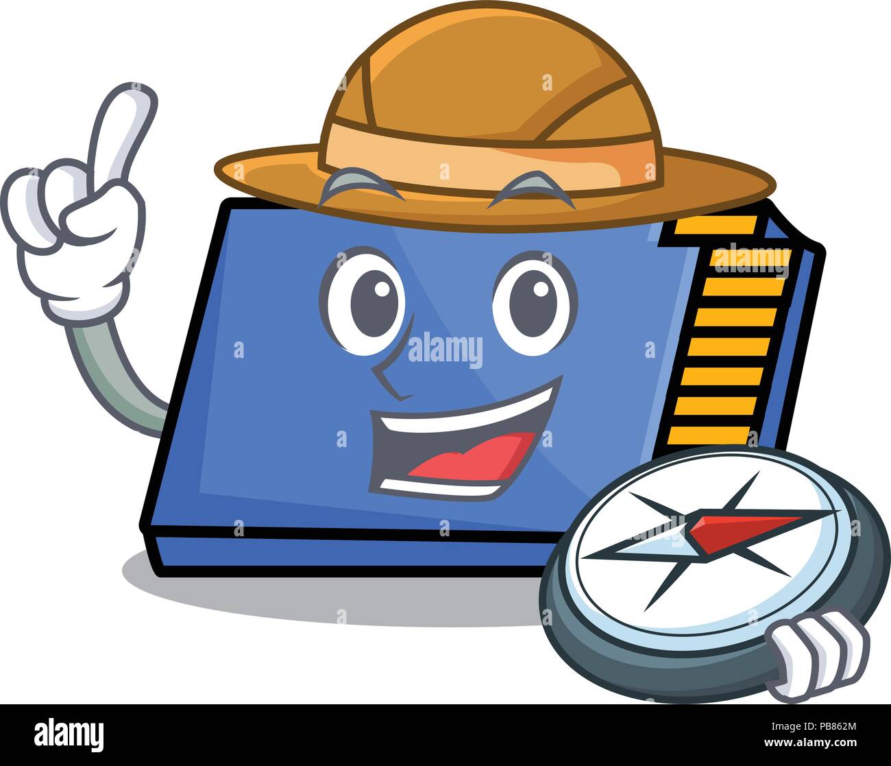 Explorer memory card mascot cartoon Stock Vector Image & Art - Alamy