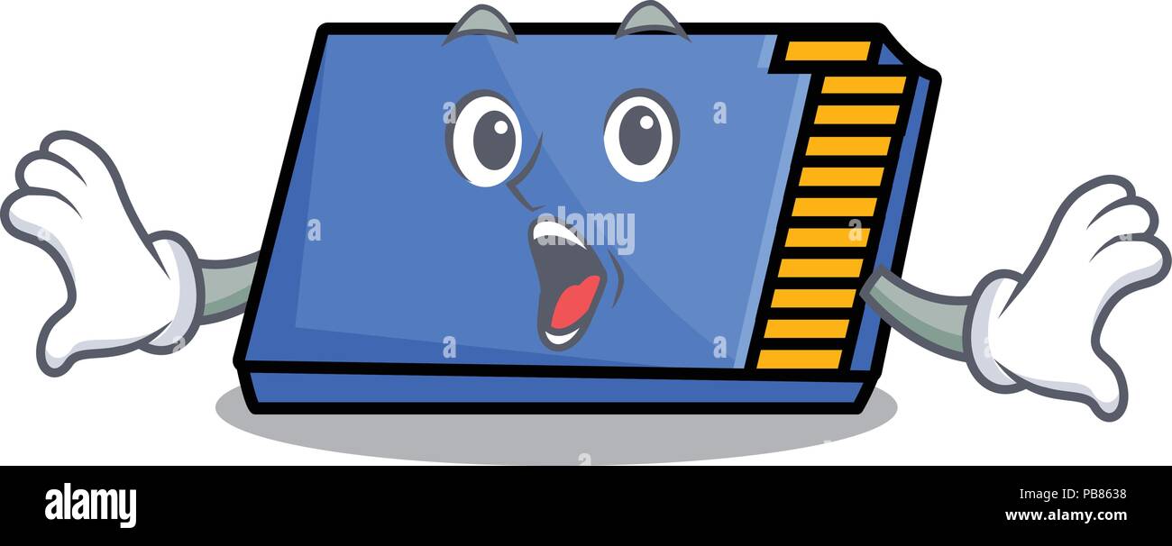 Surprised memory card mascot cartoon Stock Vector Image & Art - Alamy