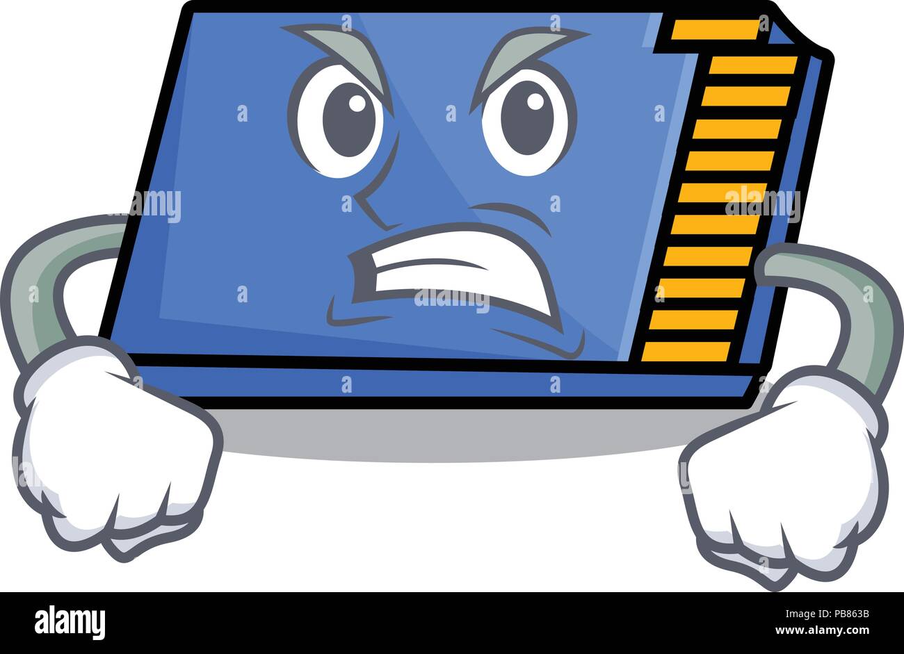 Angry memory card mascot cartoon Stock Vector Image & Art - Alamy