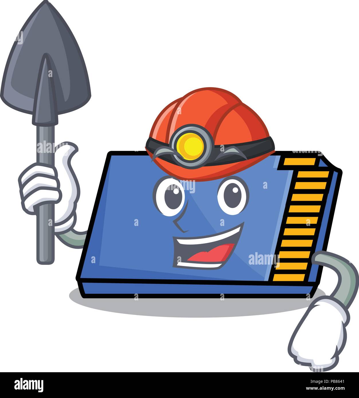 Miner memory card mascot cartoon Stock Vector Image & Art - Alamy